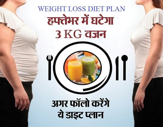Weight Loss Diet Plan In Hindi 